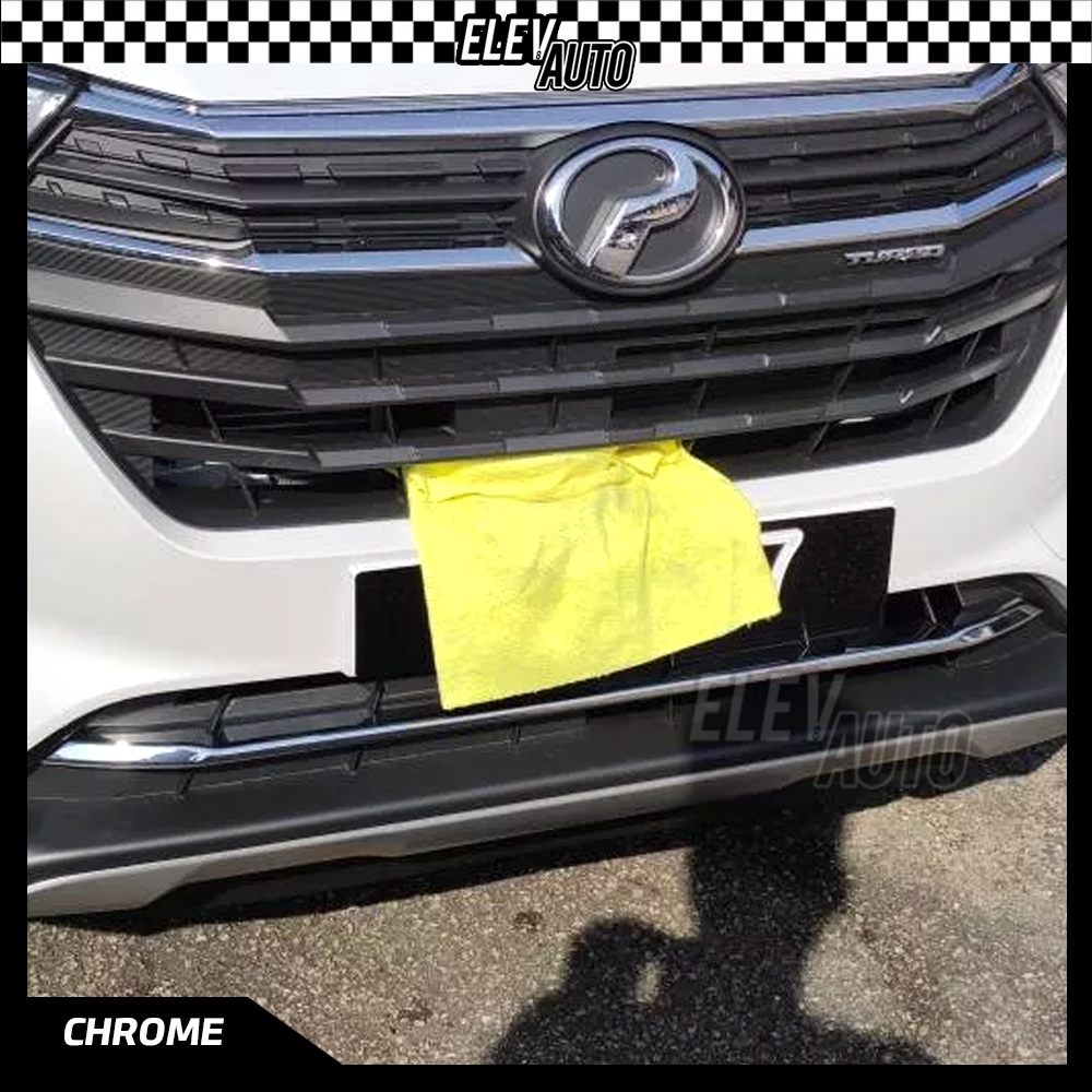 Perodua Ativa CARBON CHROME Front Bumper Lower Grille Lining Trim Cover ...