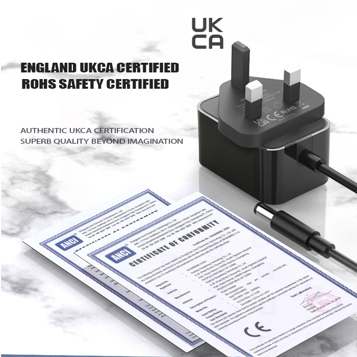 AC to DC Power Adapter 12V UK Plug Charger Connector UKCA/CE Certified ...