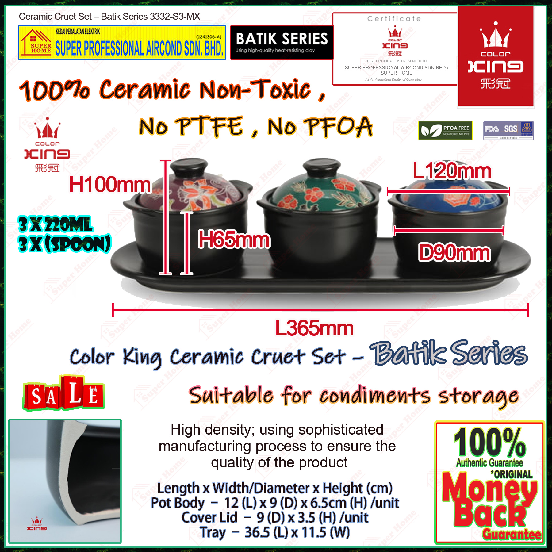 Color King Cruet Set 100% Ceramic Cruet Set | Shopee Malaysia