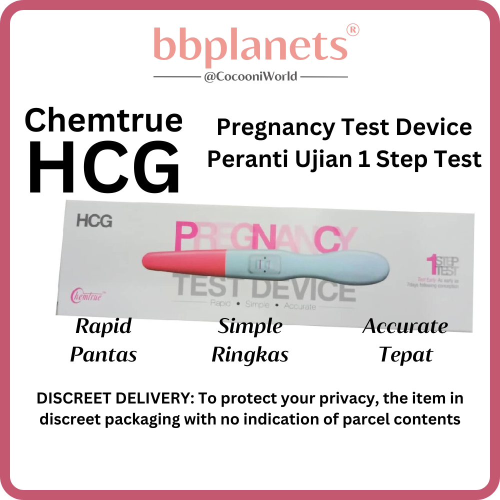 HCG Chemtrue Pregnancy Test Device Peranti Ujian Penghamilan One Step ...