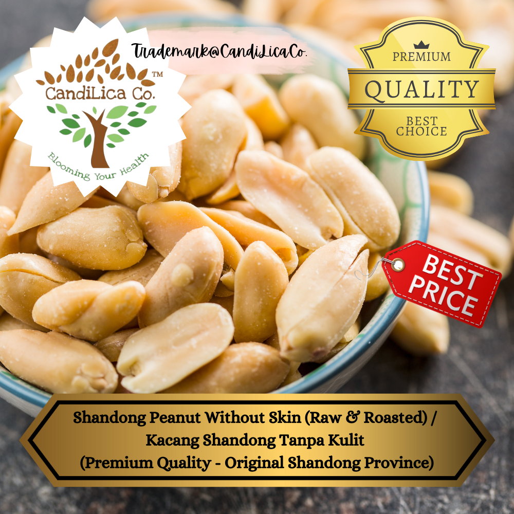 CandiLica Co. Shandong Peanut Without Skin (Raw & Roasted)/Kacang ...