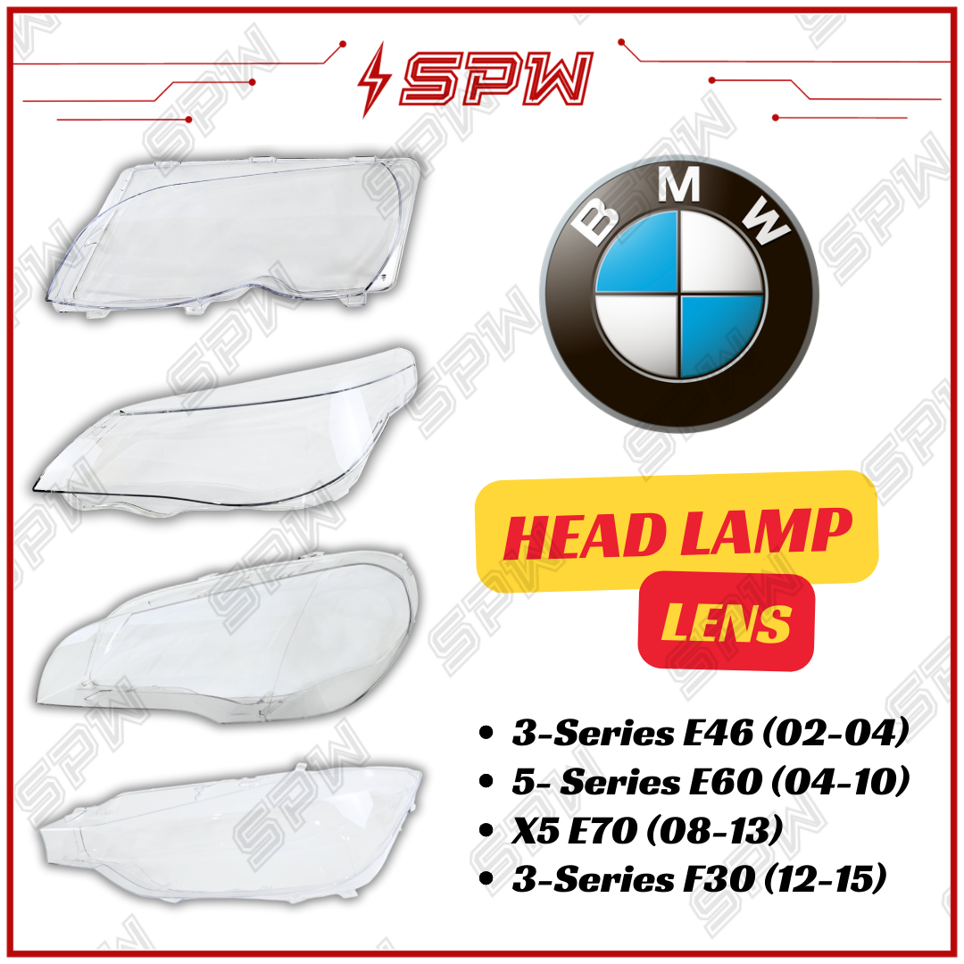 BMW Head Lamp Lens Head Light Cover Headlamp Headlight Transparent ...