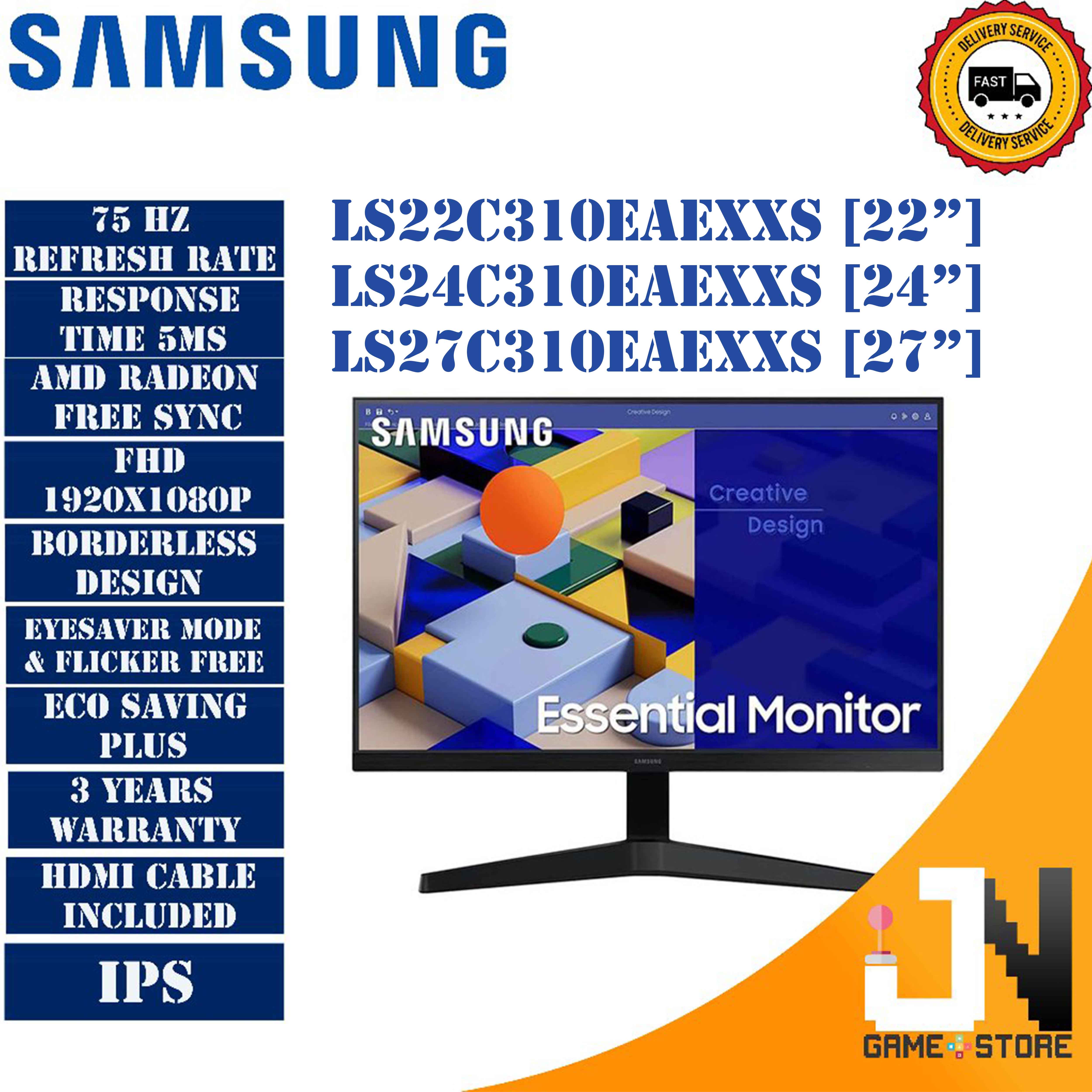 Samsung 22" | 24" | 27" LS22/24/27C310EAEXXS S3 S31C 75hz IPS Freesync ...