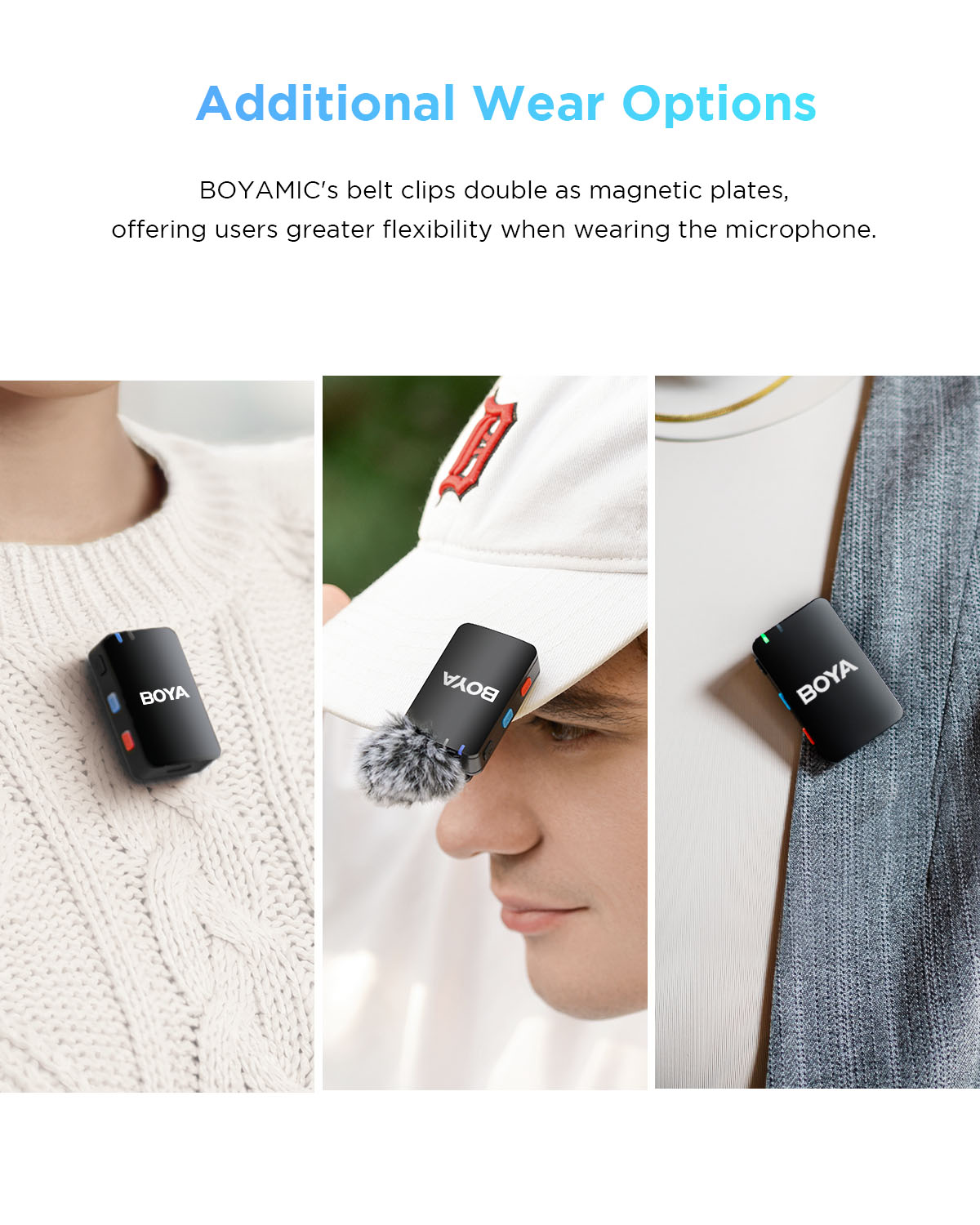 BOYA BOYAMIC Mikrofon Wayarles Profesional Mikrofon ANC Noise Reduction ...