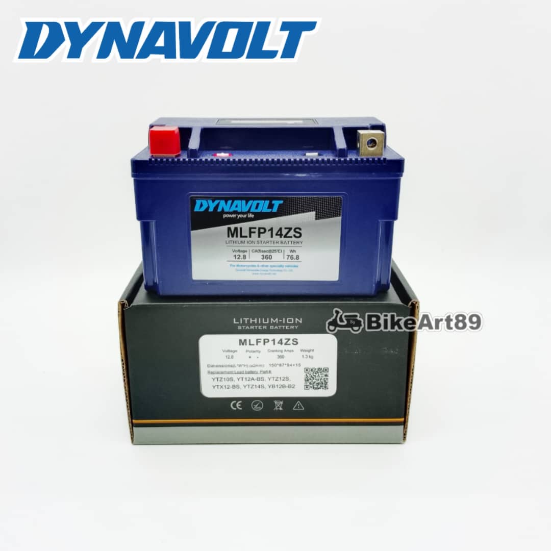 Lithium Battery Dynavolt YTX7A-BS YTX9-BS YTZ10S YT12A -BS YTX12S YTZ14S YTX14 YTZ12S YB12B-B2 ...