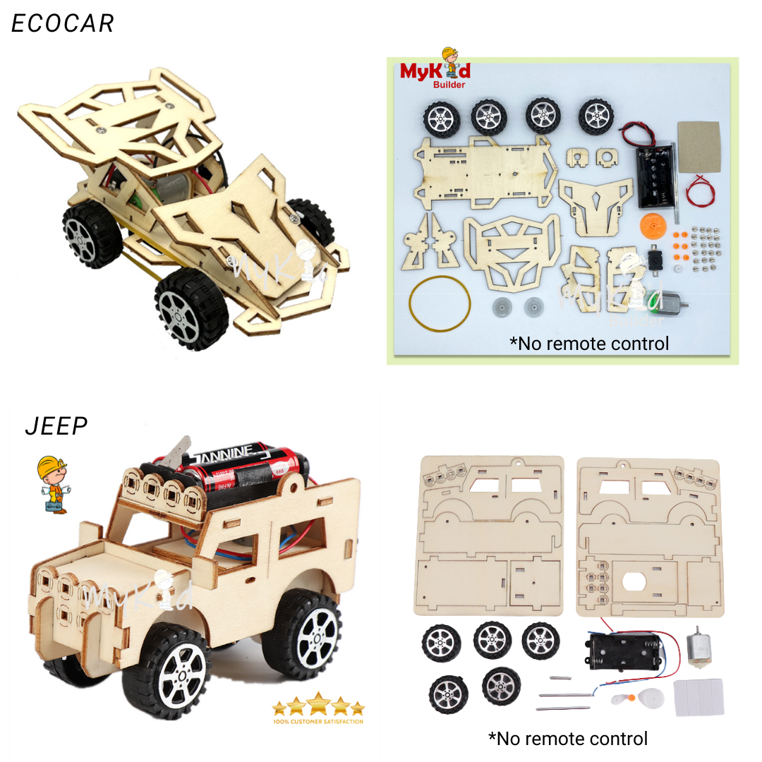 RBT Project DIY Cars Assembled Wooden Car DIY RBT Kereta 小六环保车制作 ...