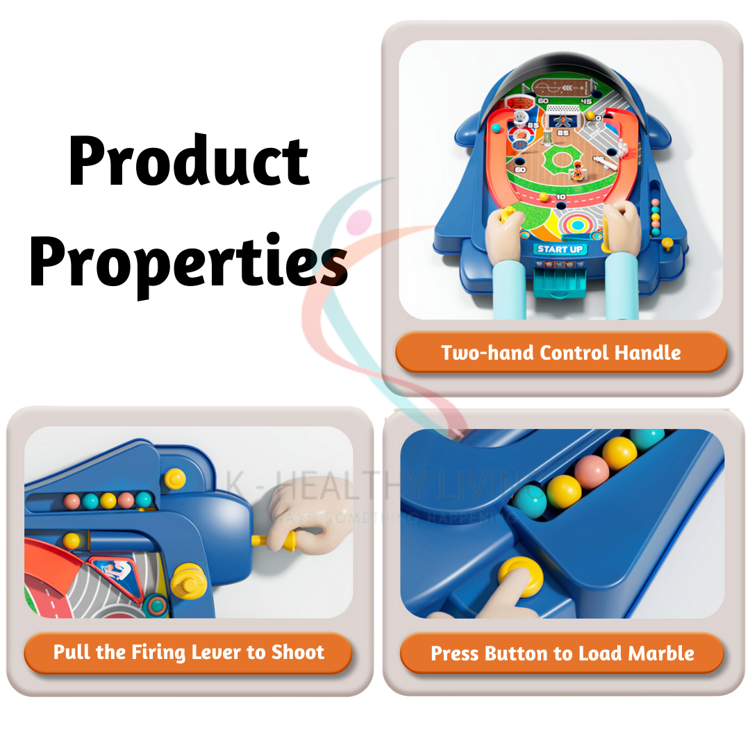 Children's Brain Puzzle Toy Shooting Pinball Machine Gaming Table ...