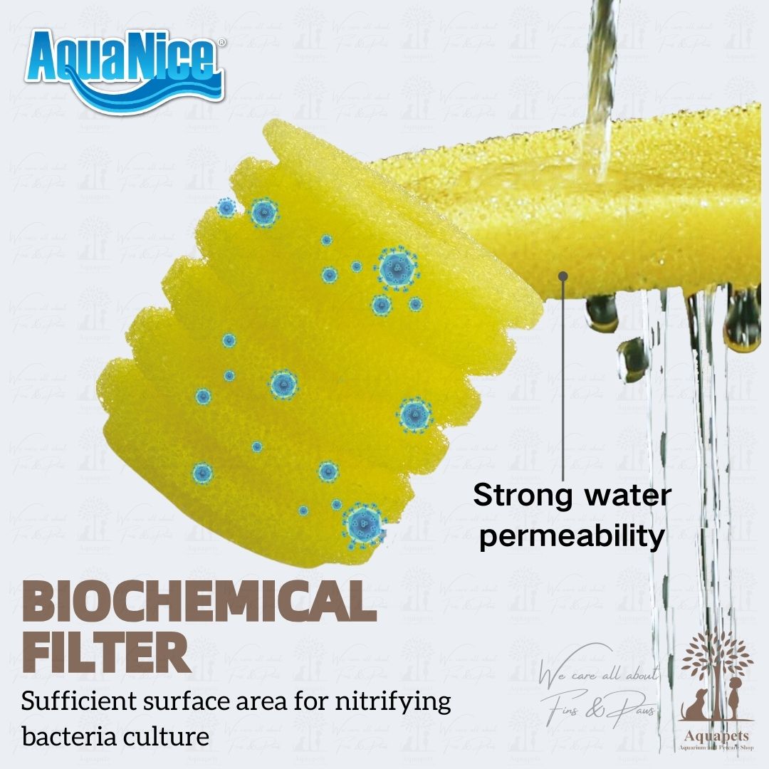 Aquanice 3 in 1 Fish Filter Pump with Dropping Collecting Filter Fish ...