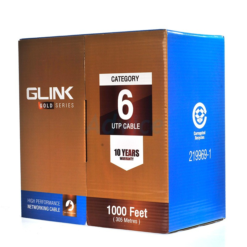 GLINK-CAT-6 LAN CABLE BOX (23AWG/24AWG)-305M/100M SUPPORT DLINK ...