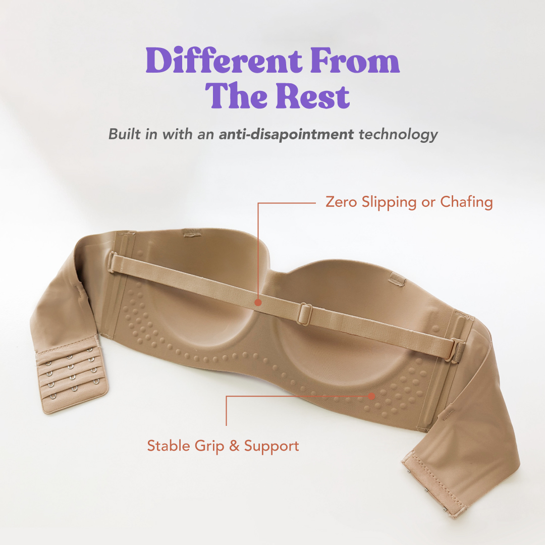 Neubodi Magic Smooth Strapless Half Cup Bra | Shopee Malaysia
