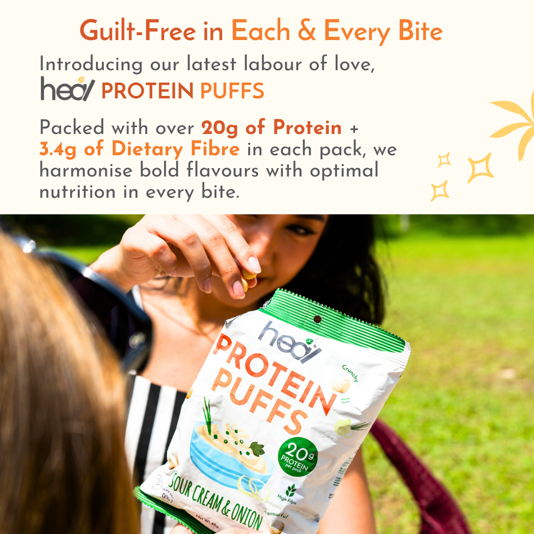 Heal Protein Puffs Tomyum / Sour Cream (48g) - Snek Sihat, Tinggi ...