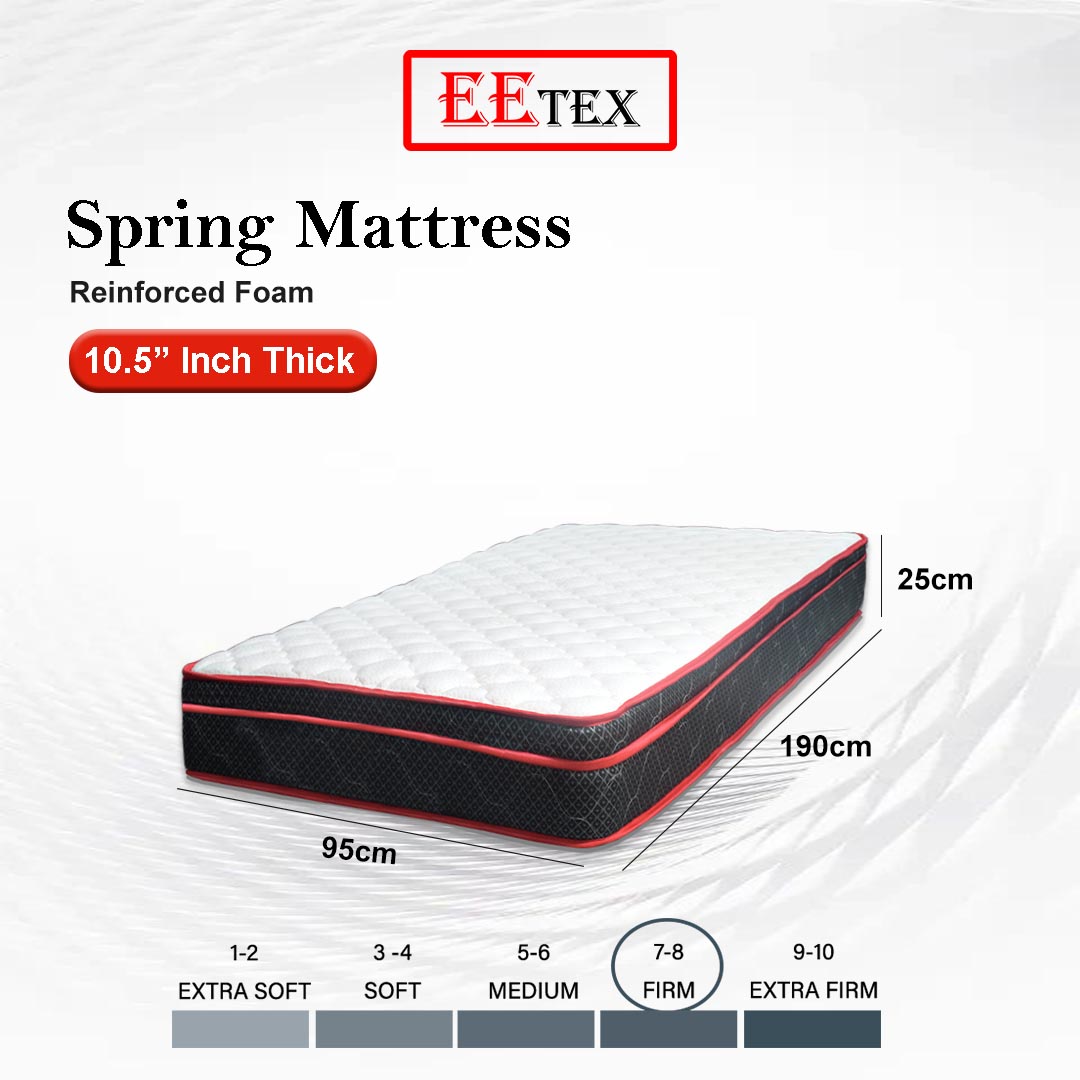 EE TEX 10.5" Inch Queen King Single Super Single Size Mattress Quality ...