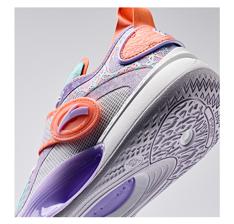 ANTA Men Splash 6 Basketball Shoes 1124B1108-5- Purple/White/Orange ...