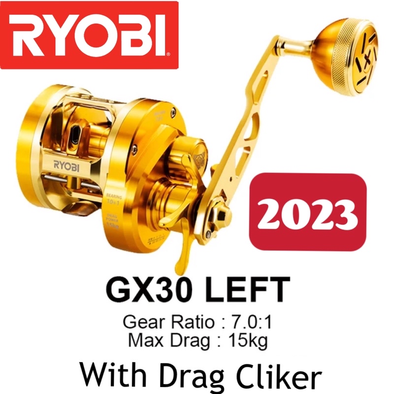 RYOBI VARIUS GX30-L JIGGING & BOTTOM SALTWATER CASTING REEL | Shopee ...