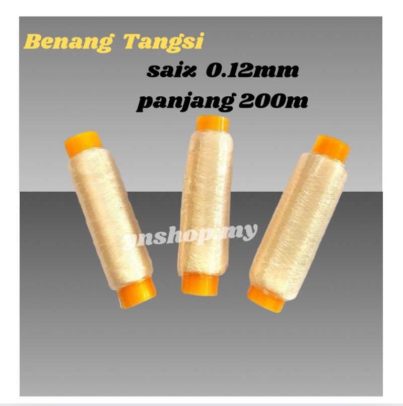 [0.12mm]Transparent Nylon Thread/ benang tangsi jahit lace/ benang ...