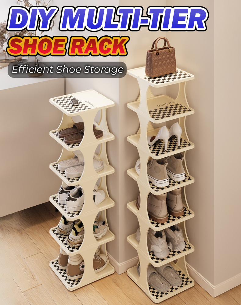 DIY Multi-Tier Shoe Rack 9-Tier Shoe Storage Rack Multi-Layer Narrow ...