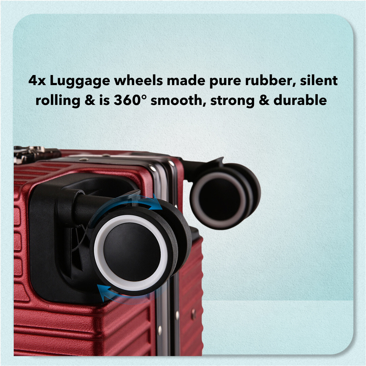 Hitchie Zipless Lightweight Aluminum Luggage Bag Travel Beg Roda Bagasi ...
