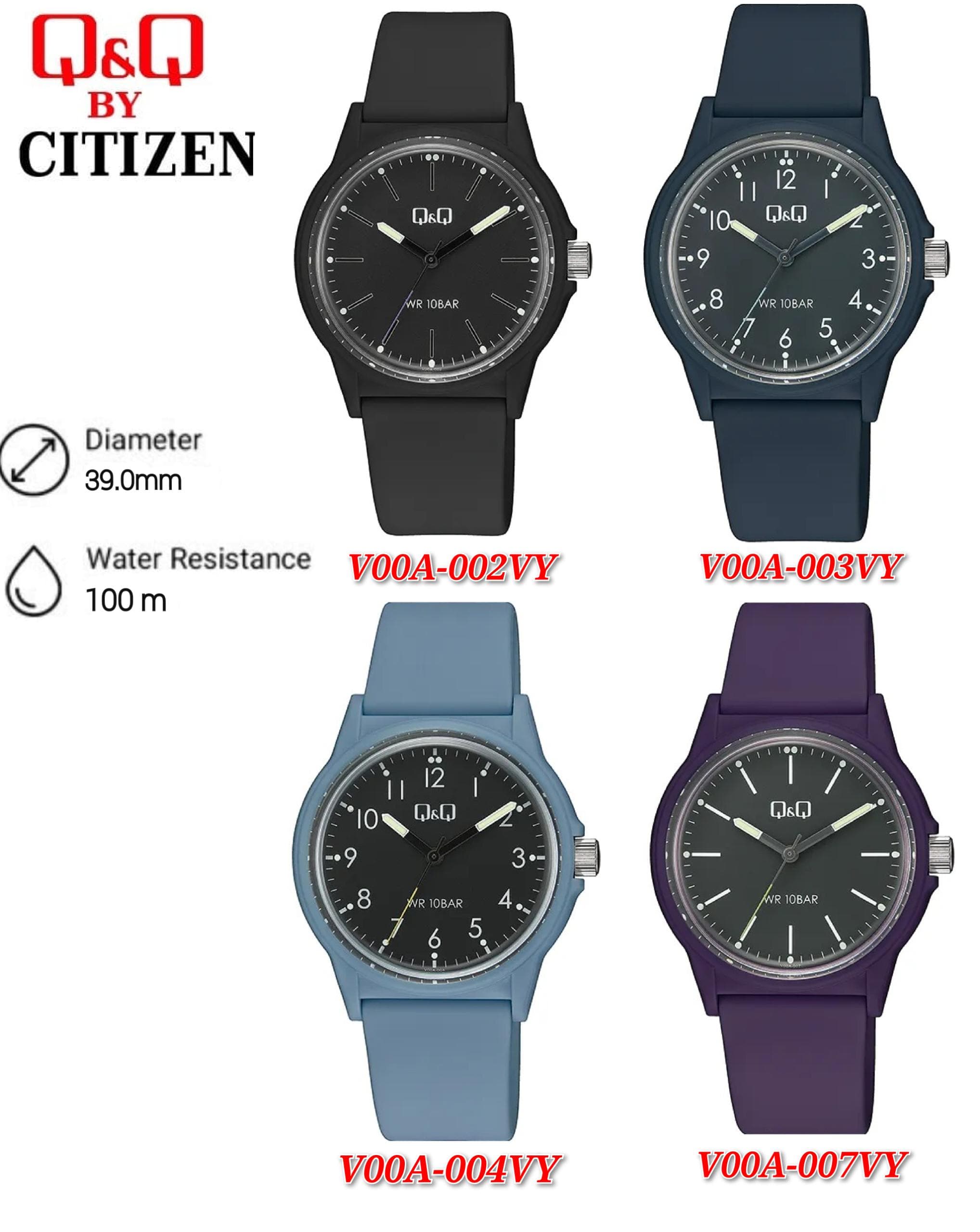 Q&Q Japan by Citizen Unisex Resin Analogue Watch V00A | Shopee Malaysia