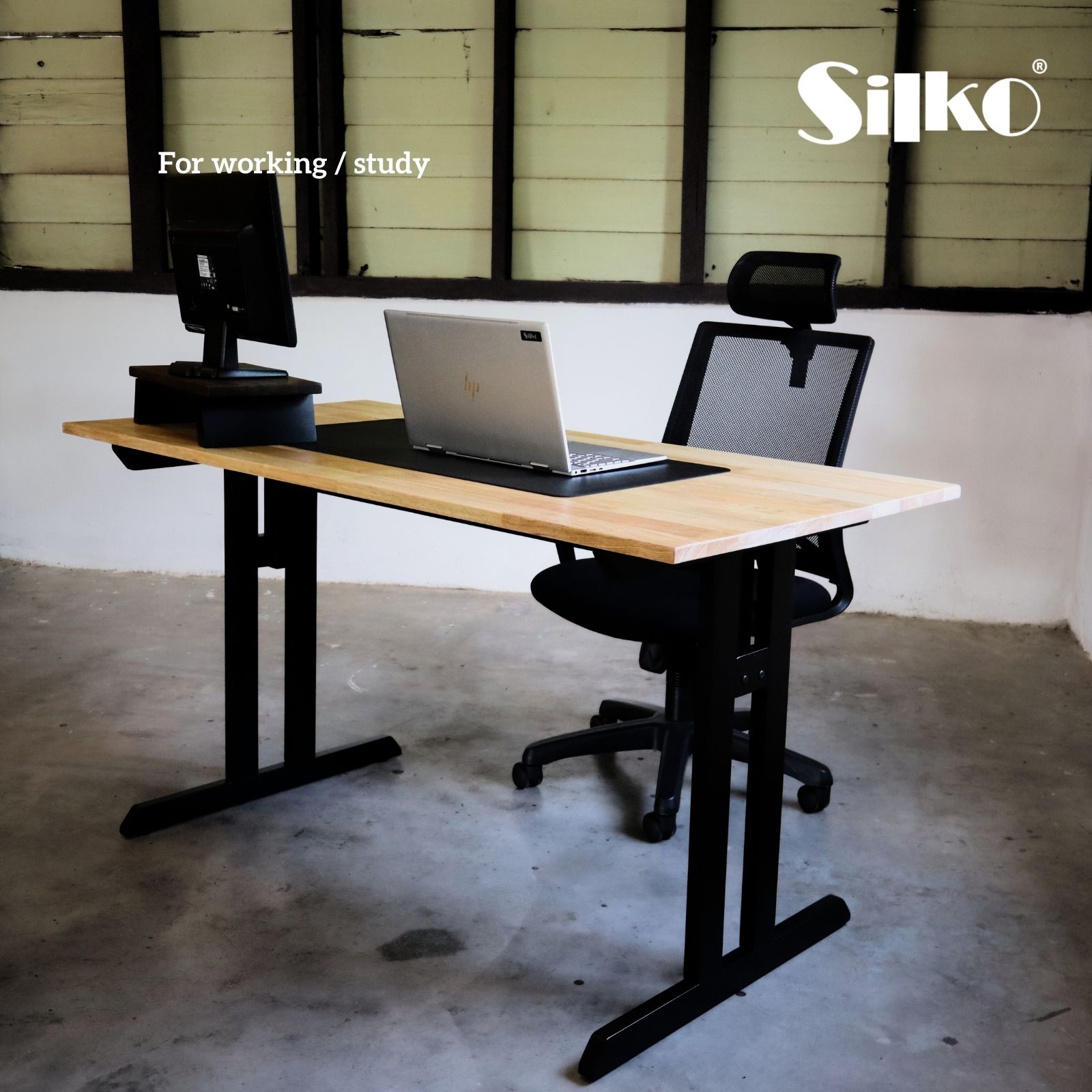 Itzel Table made of 100% Soild Rubberwood with strong stand for study ...