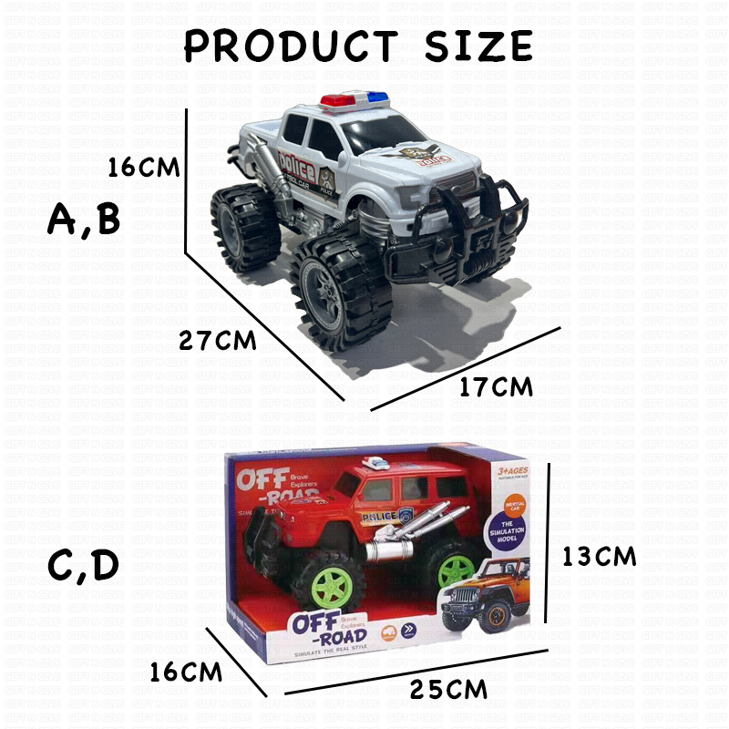 Off-Road SUV 4 Wheel Drive 4WD Off Road Vehicle Inertia Push Friction ...