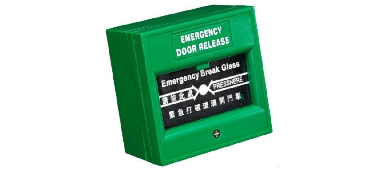 Emergency Break Glass Green Color to Release Door Access Control ...