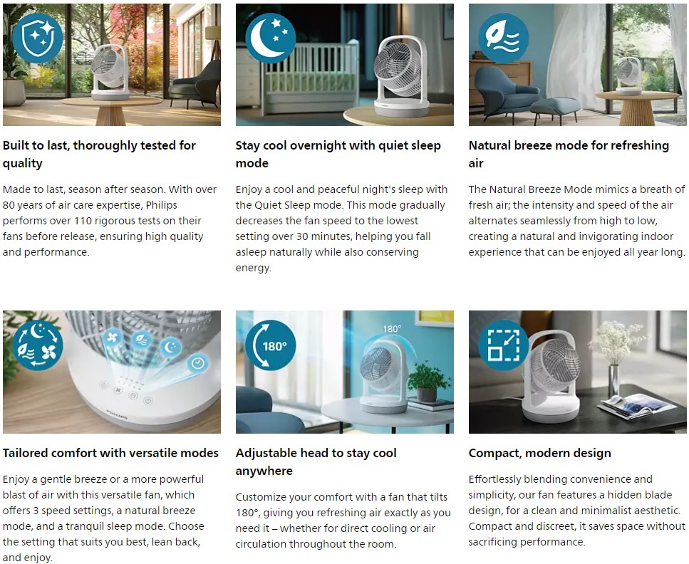 Philips 24W Circulation Fan CX2050/00 | Shopee Malaysia