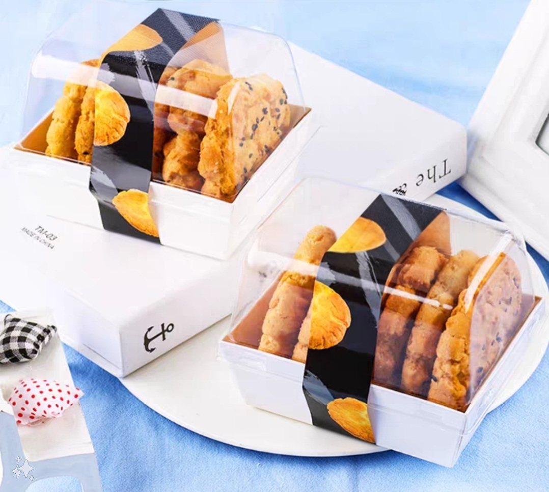 [BUNDLE] 50 PCS White Paper Rectangular Biscuit Box / Chromboloni Box ...