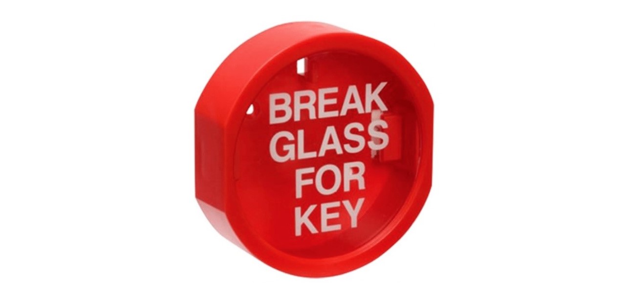 Key Emergency Break Glass for Key to Take Out Spare Key to Open Door ...