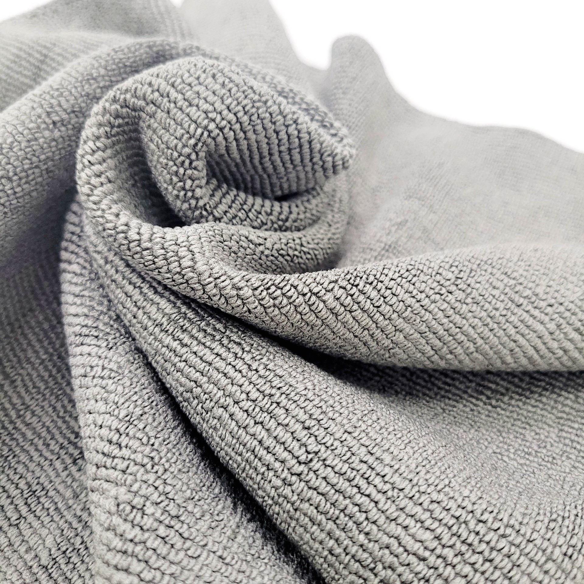EDGELESS PEARL WEAVE MICROFIBER TOWEL CLOTH 400GSM - 40CM X 40CM - GREY ...