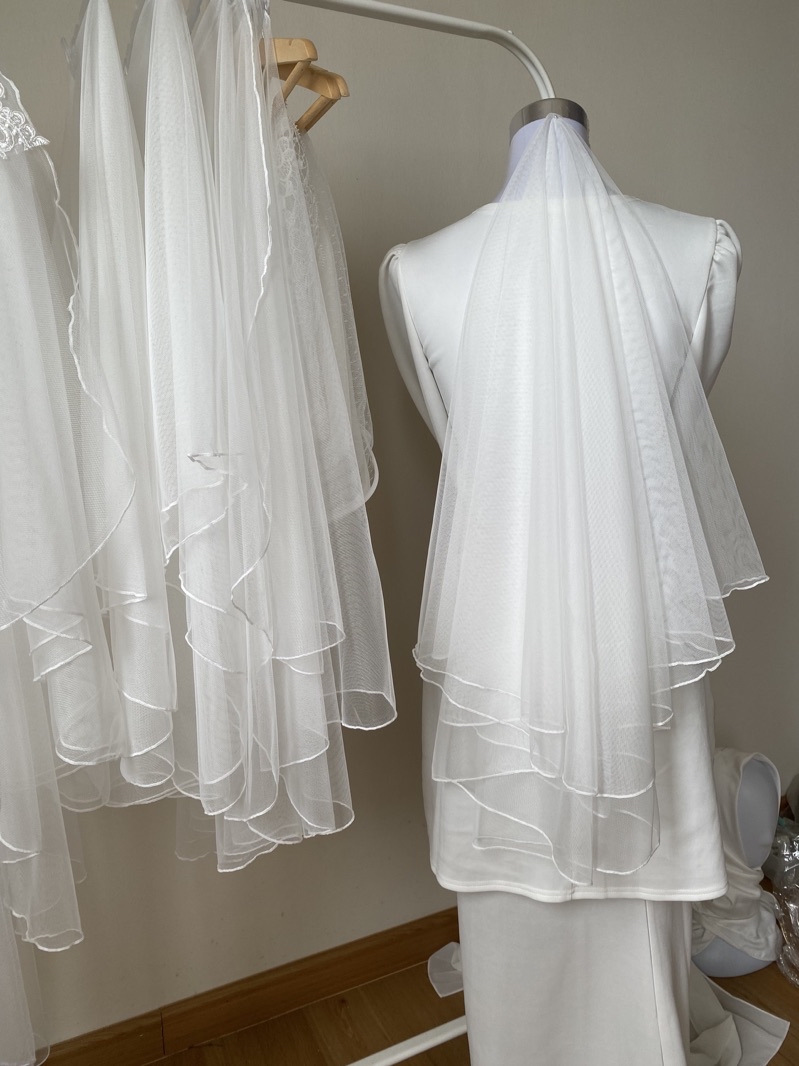 Veil NIKAH OFFWHITE Bridal veil Wedding veil Nikah tunang Malaysia ...