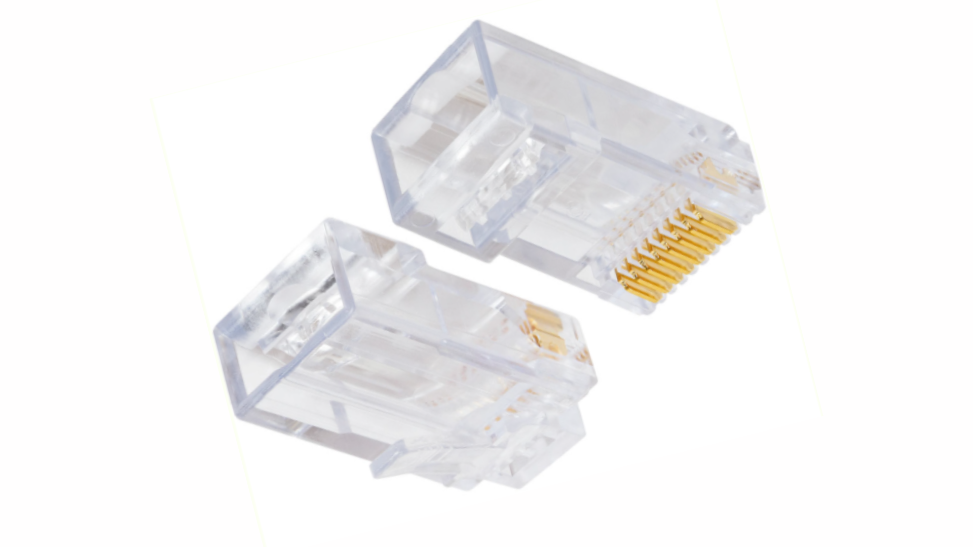 RJ45 Cat6 Crystal Plug Connector 8P8C 8 Pin LAN Network Internet Cable ...