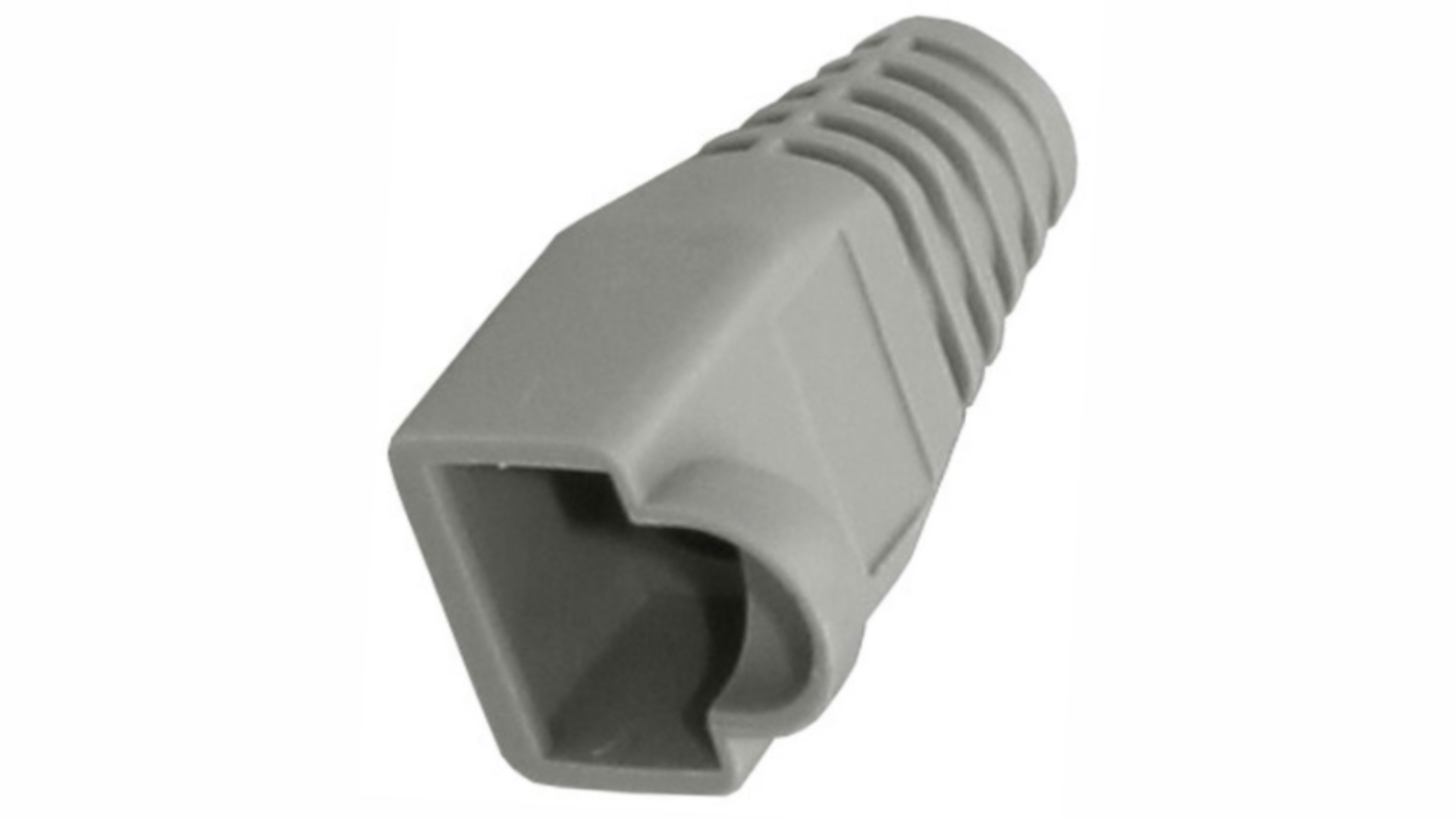Grey Rubber Boots RJ45 LAN Network Internet Cat5e Cat6 Crystal Plug ...