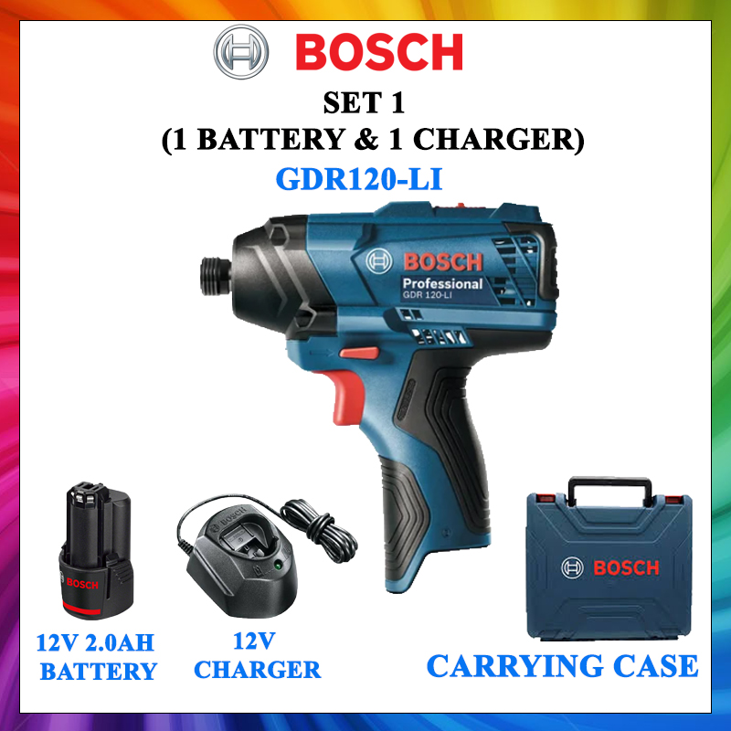 BOSCH GDR 120-LI PROFESSIONAL Cordless Impact Driver GDR120-LI | Shopee ...