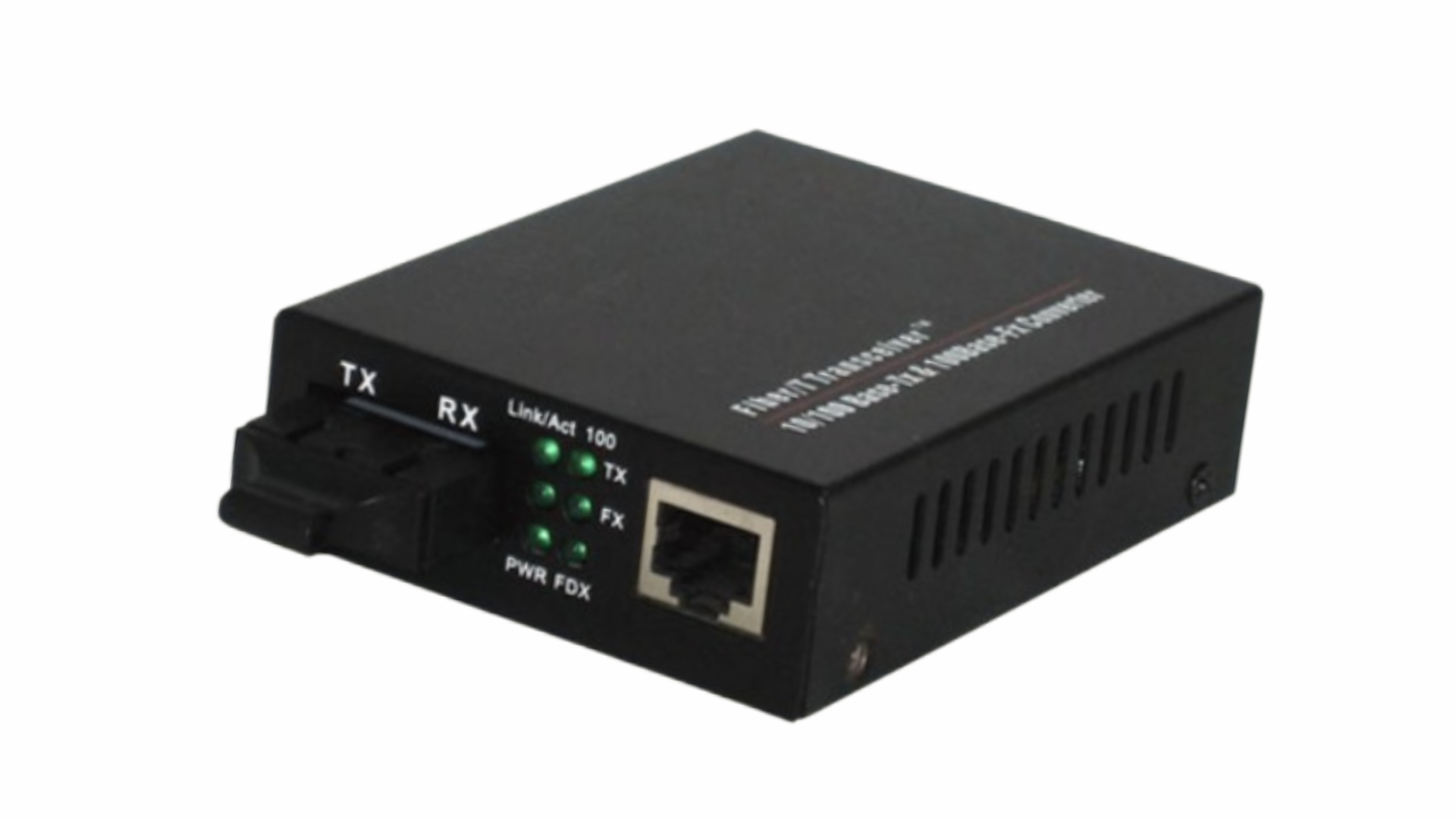 Media Converter Singlemode Fiber to RJ45 Cat6 Gigabit Ethernet TX RX ...