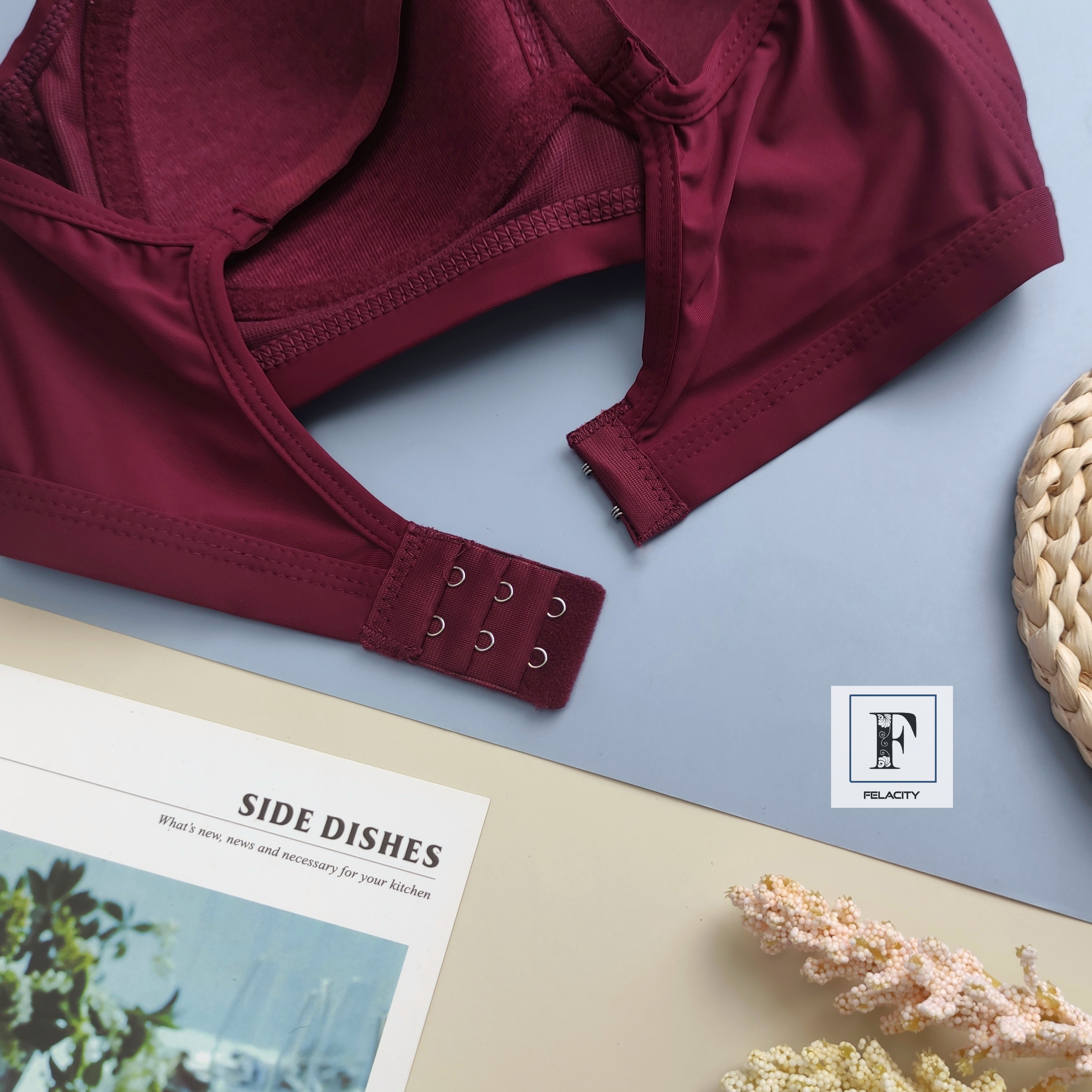 Bra Women Full Cup Wireless Plain AB Cup 32-38 Baju Dalam Wanita Cup ...