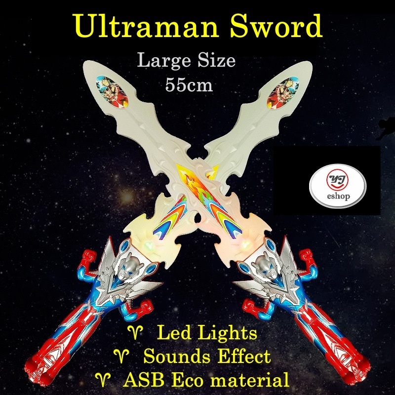 Ultraman Sword Flashing Light & Sound Ultraman Hero Sword Toy Mainan ...