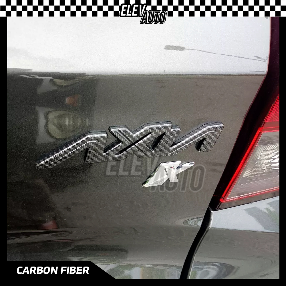 Perodua Axia 2023 2024 CARBON BLACK Word Emblem AXIA AV SE K Rear Word ...