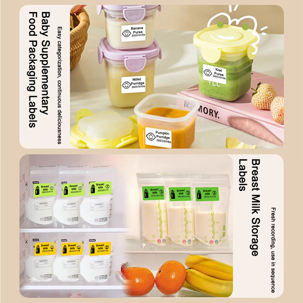 NIMBOT B21/B1/B3S Household food refrigerator label stickers waterproof ...
