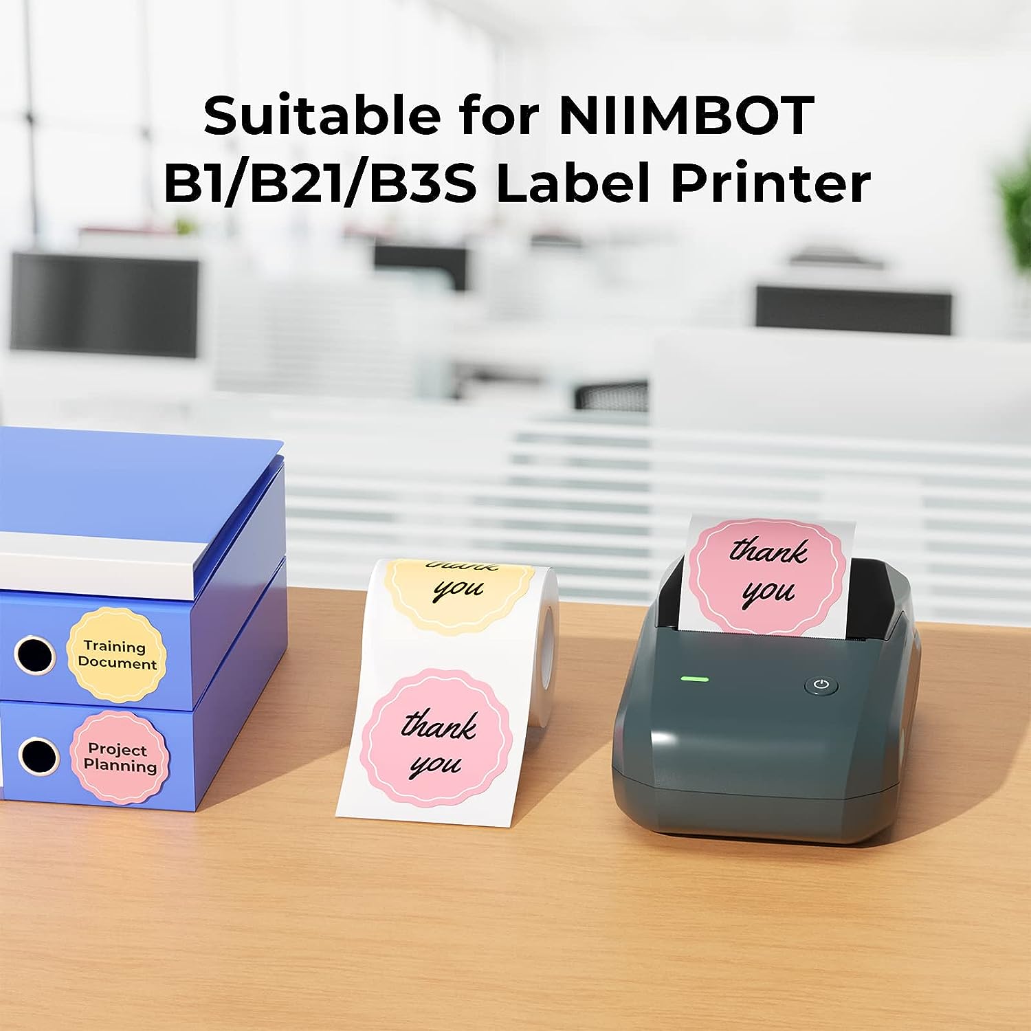 NIIMBOT B21/B1/B3S Round Color Thermal Label Sticker Cosmetic Classification Waterproof | Shopee ...