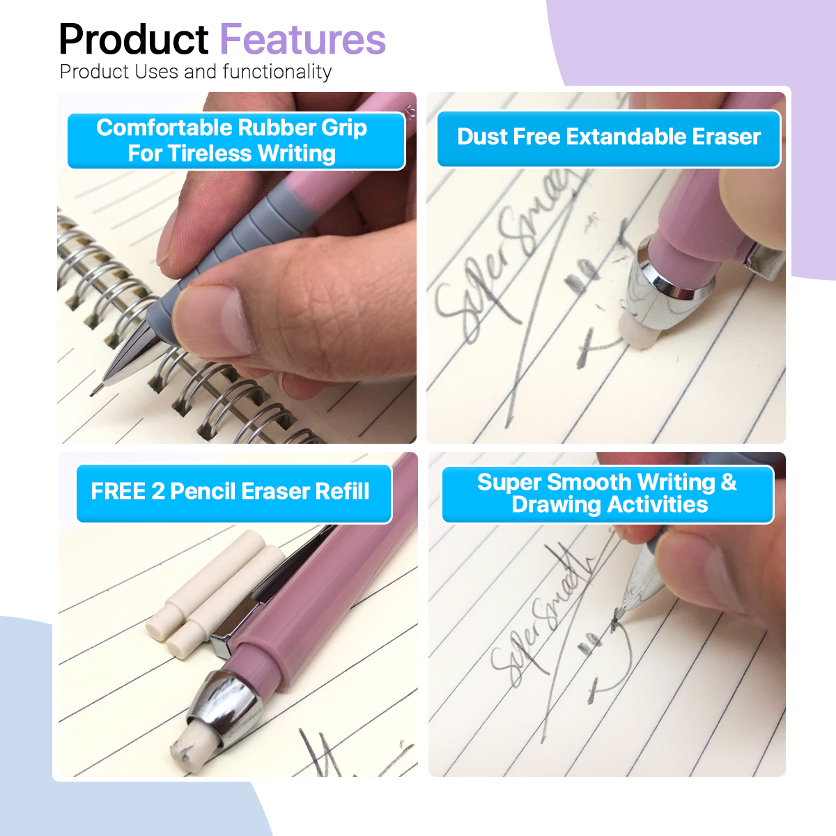 Faber Castell Apollo Mechanical Pencil 0.5 / 0.7 Free Eraser Refill ...
