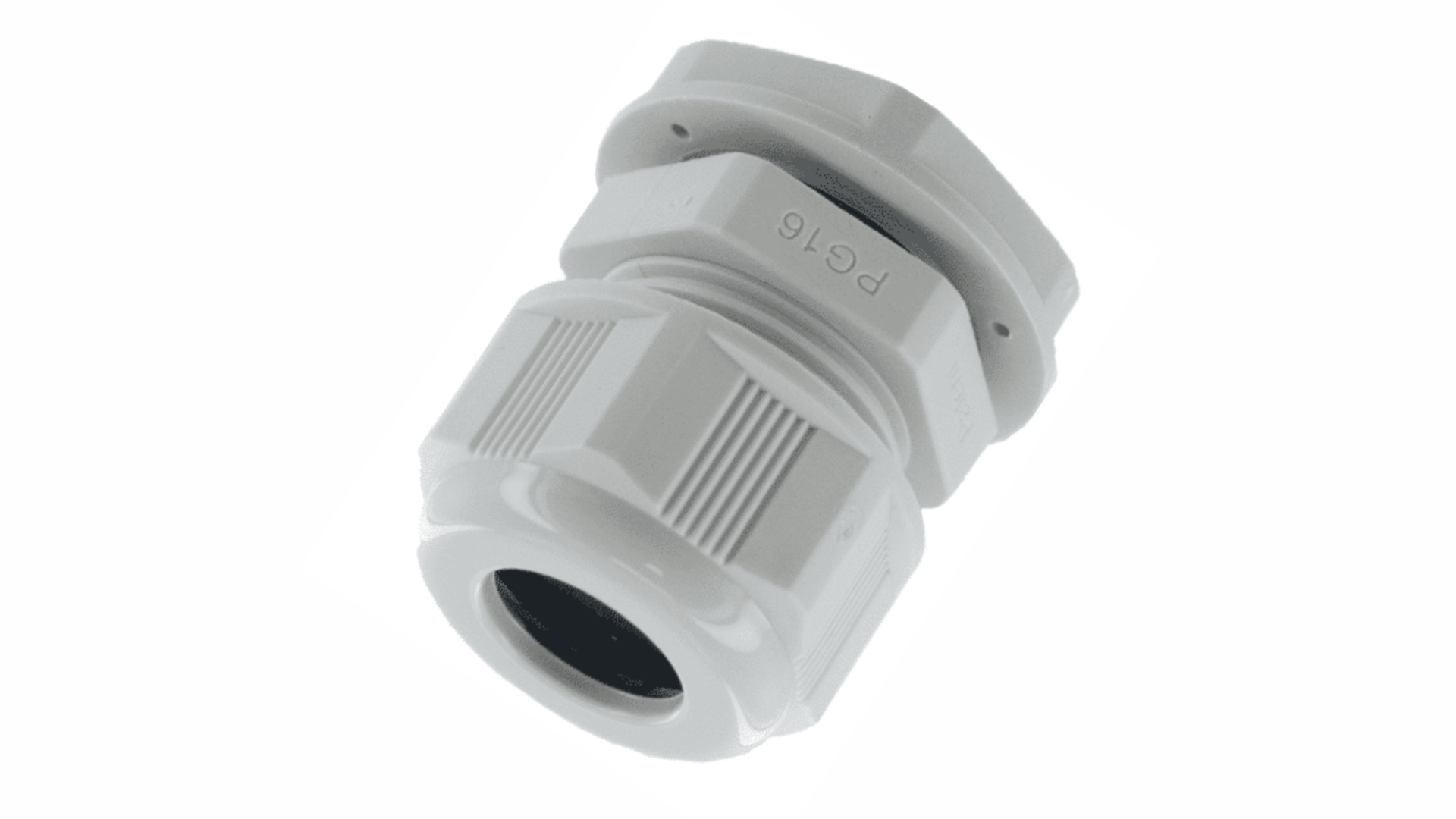 Outdoor IP68 Weatherproof PG16 Nylon Cable Gland Socket Joint White ...