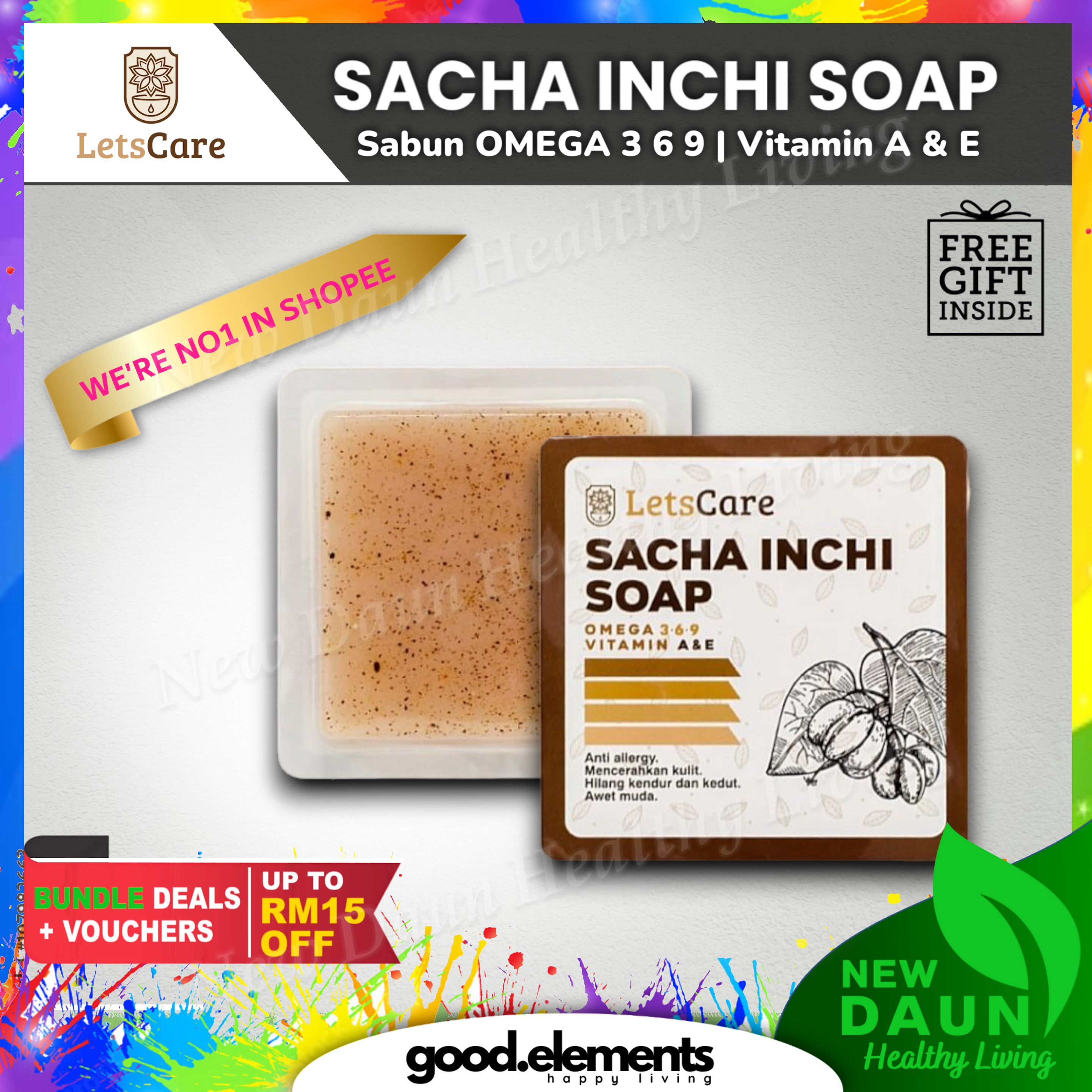 LETSCARE Sabun Sacha Inchi Soap ANTI AGE 80G💯ORIGINAL *FREE GMEELAN ...