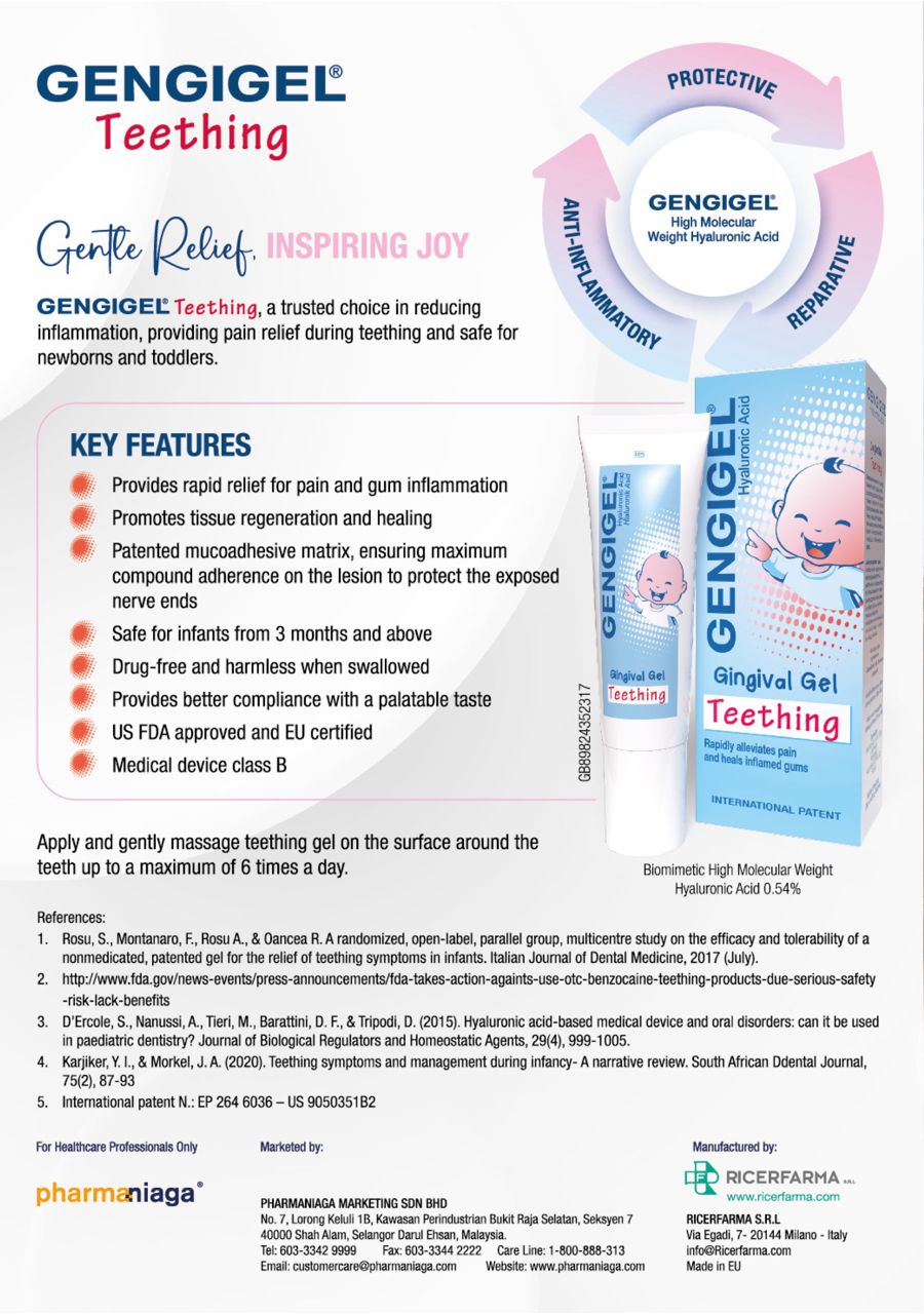 GENGIGEL TEETHING GINGIVAL GEL, 20ml - Reducing inflammation, providing ...