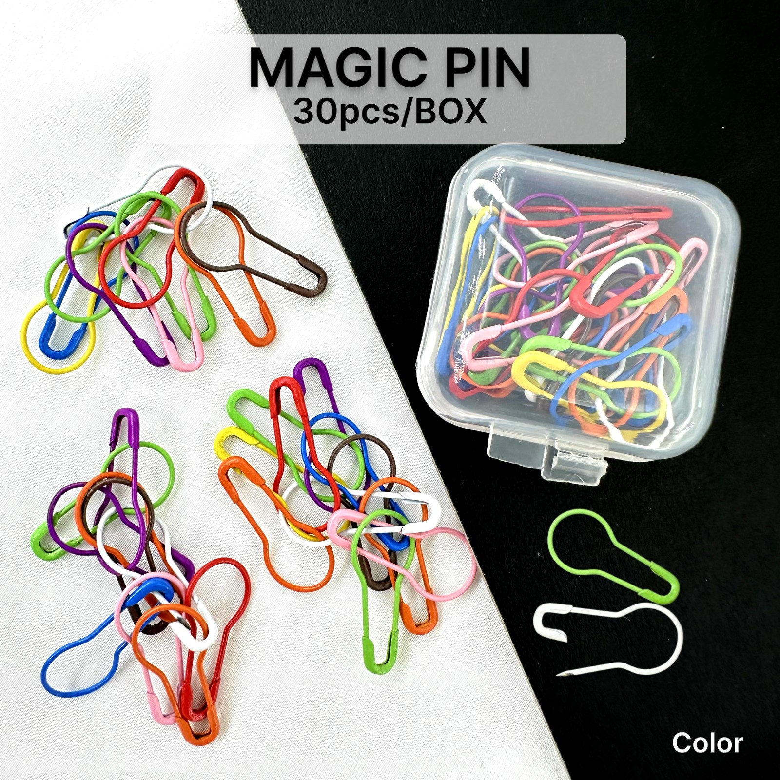 Lavivi Accessories Magic Pin 30pcs [FREE BOX] Magic Pin with Box Gourd ...