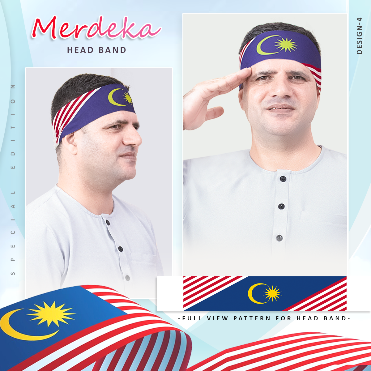 Headband | Pengikat Kepala Merdeka 2024 untuk Lelaki Dewasa | Shopee ...