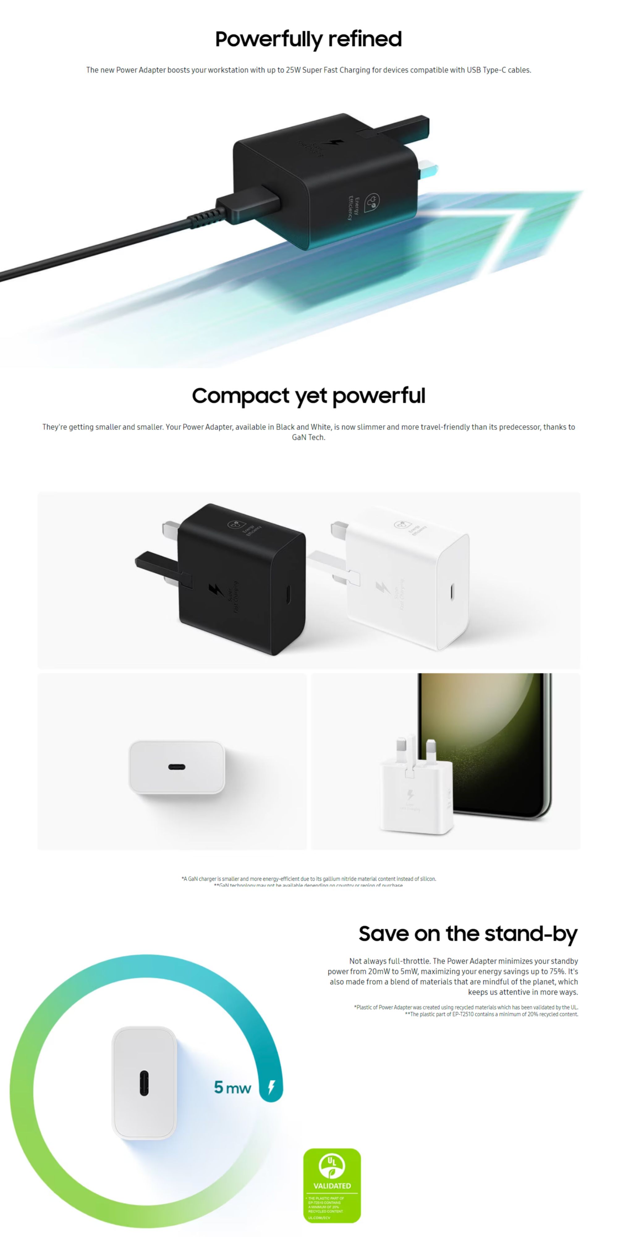 Samsung 25W Power Adapter (without cable) | EP-T2510NBEGGB | Shopee ...