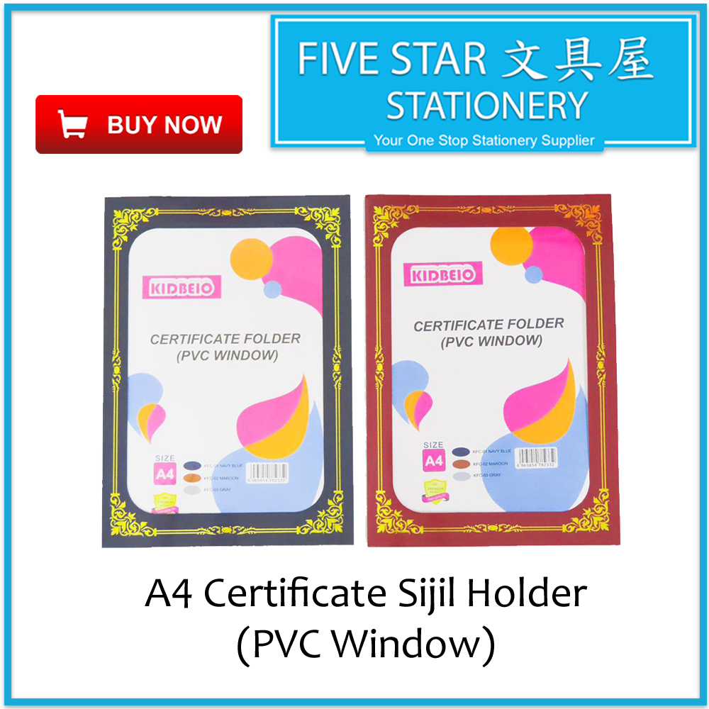 fivestar2u Certificate Folder Sijil Holder PVC Window Graduate ...