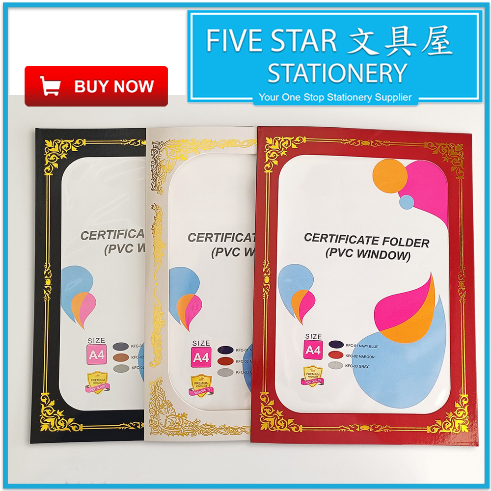 fivestar2u Certificate Folder Sijil Holder PVC Window Graduate ...