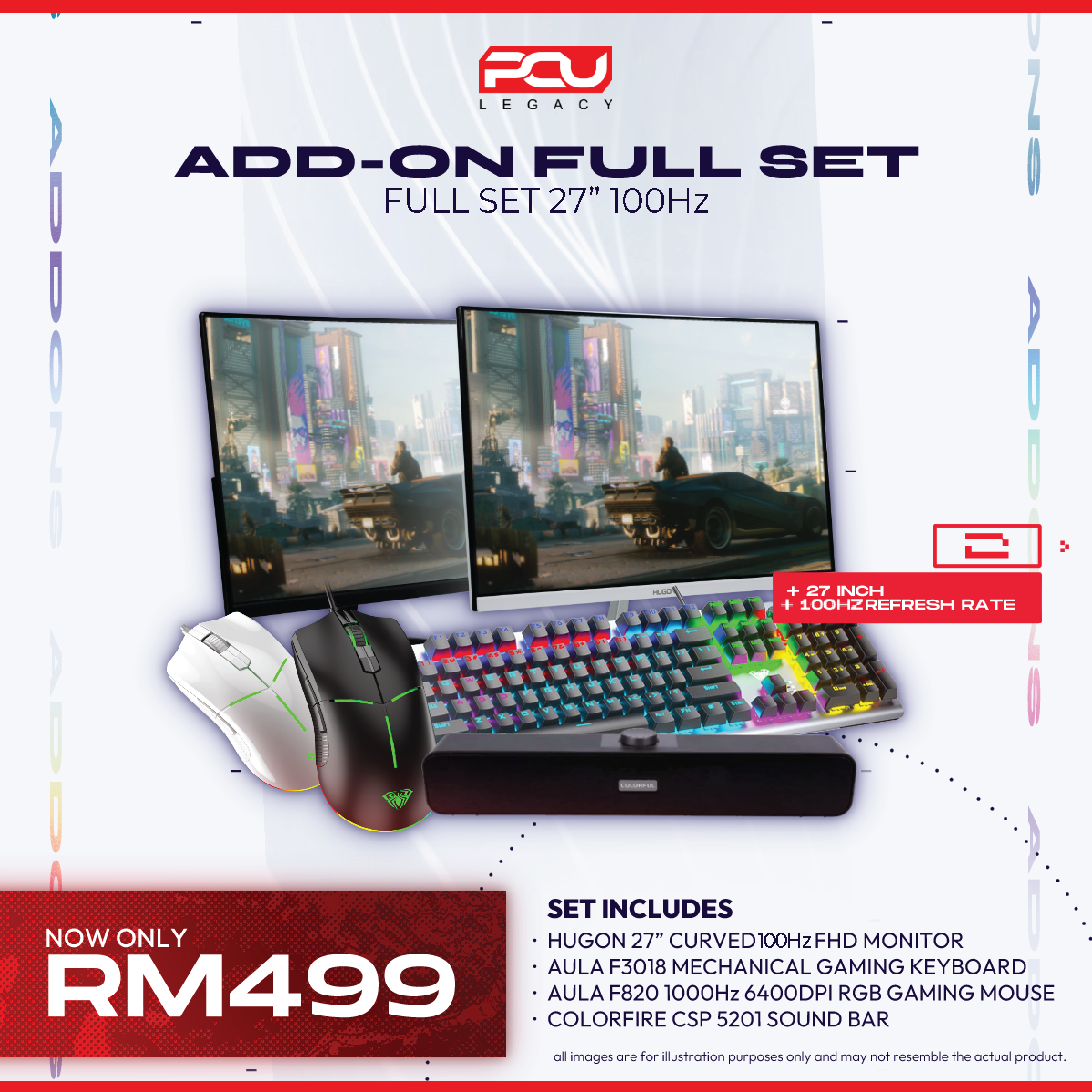 Addon Full Set PC Package Product (Only For Bundle PC) | Shopee Malaysia
