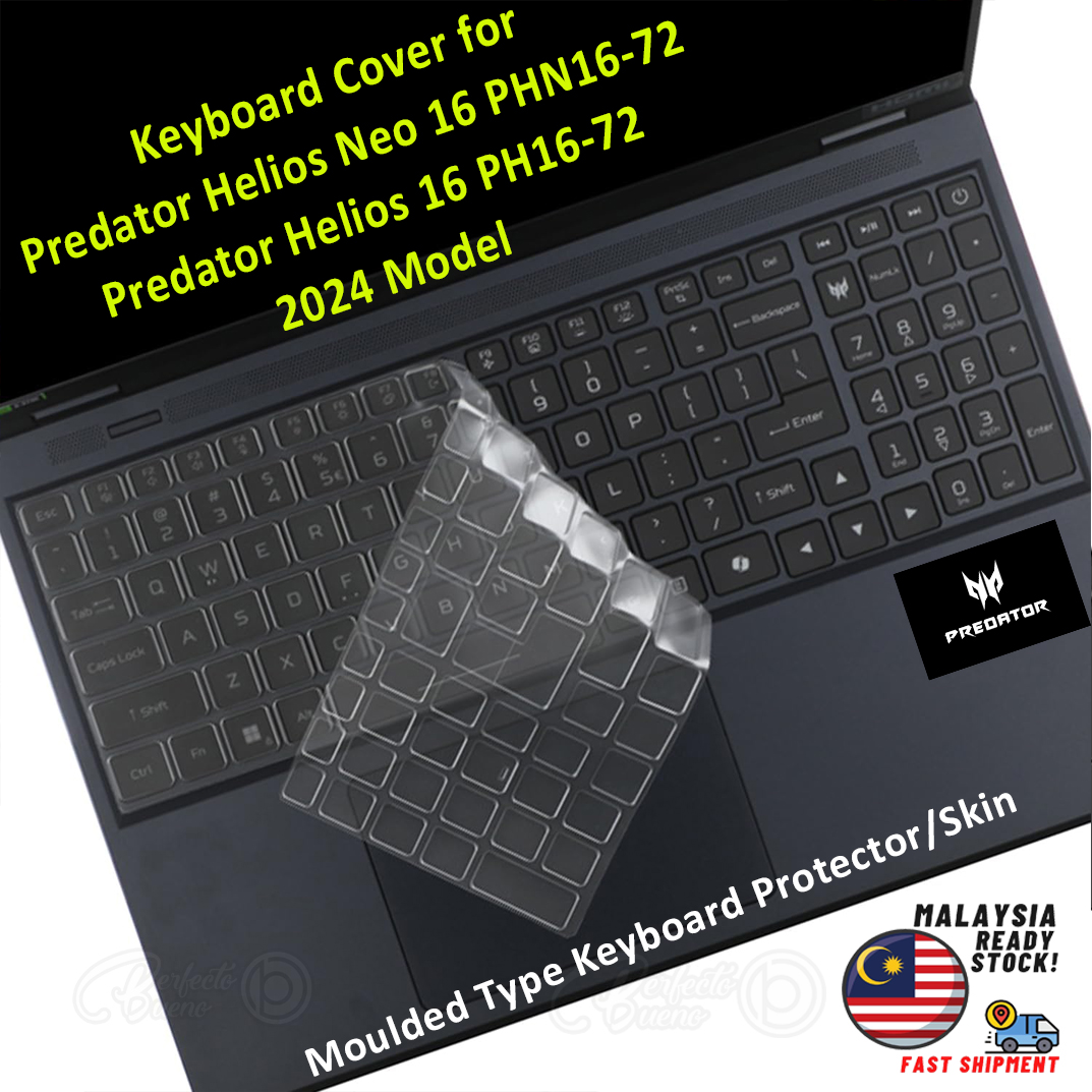 Keyboard Protector for Acer Predator Helios Neo 16 PHN16-72 2024 Model ...
